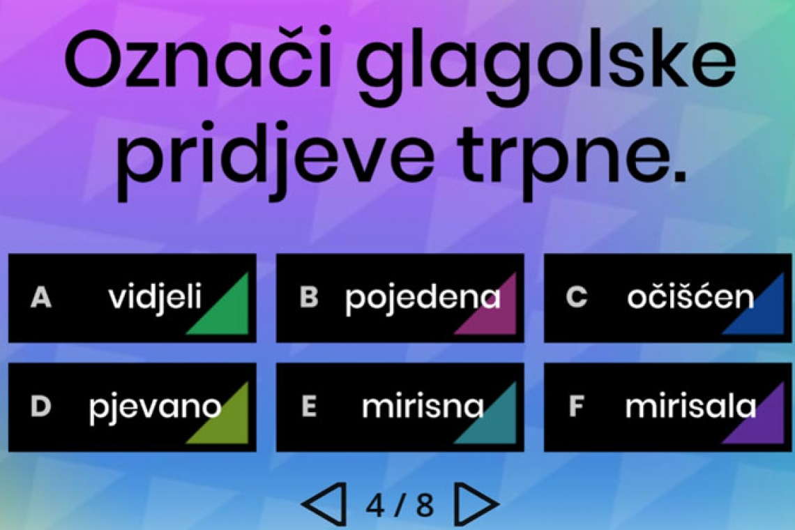 Glagolski pridjev trpni i glagolska imenica - hrvatski jezik, 6. razred ...