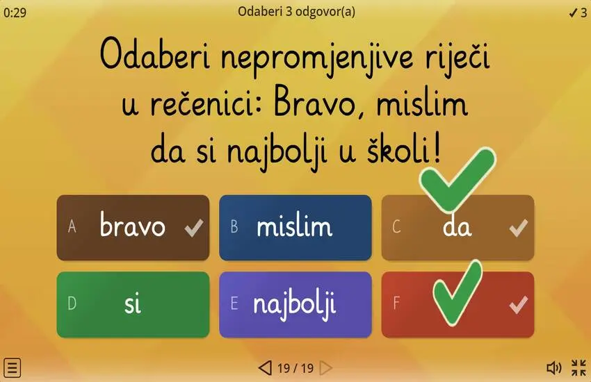 Promjenjive i nepromjenjive riječi - hrvatski jezik, 5. razred ...