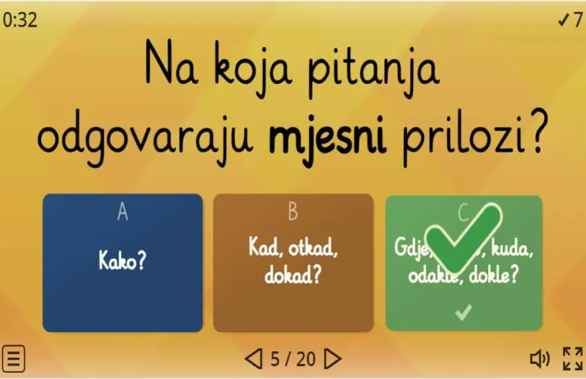 Prilozi - hrvatski jezik, 5. razred, + vježba u pdf formatu za ispis