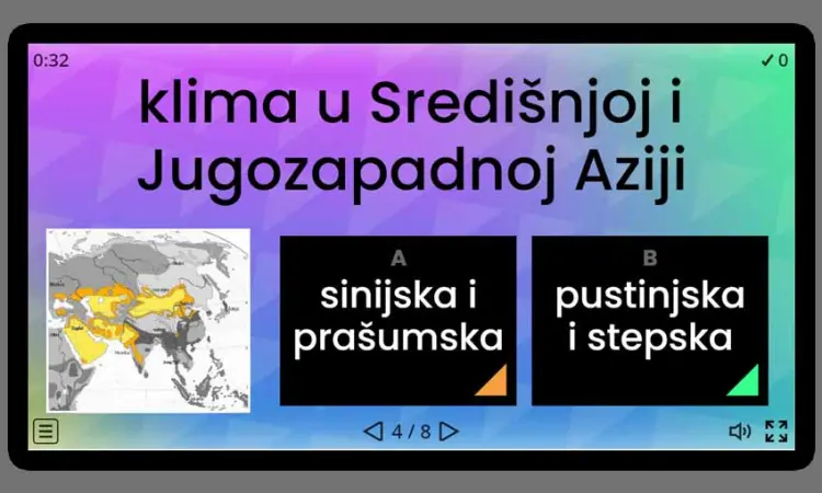Geografska širina i dužina - 8. razred, geografija