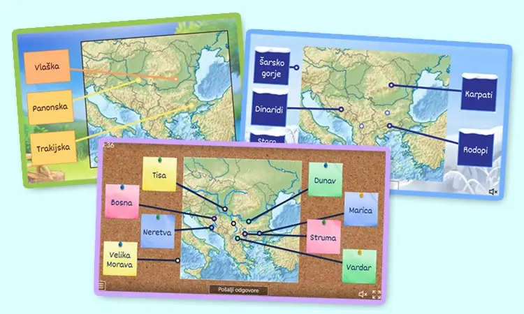 Zapadna Europa, + slijepe karte - 7. razred, geografija