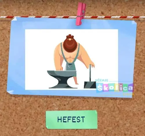 Grčki bogovi - kviz (povijest, 5. razred)