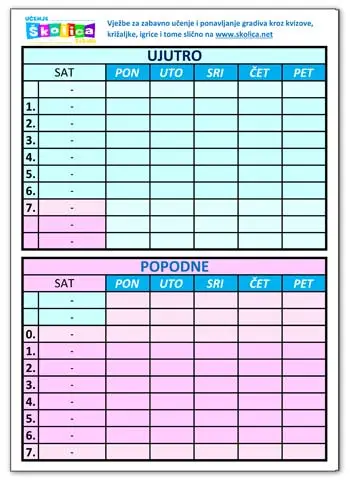 Vježbe za lakše učenje i ponavljanje školskog gradiva - Školica NET